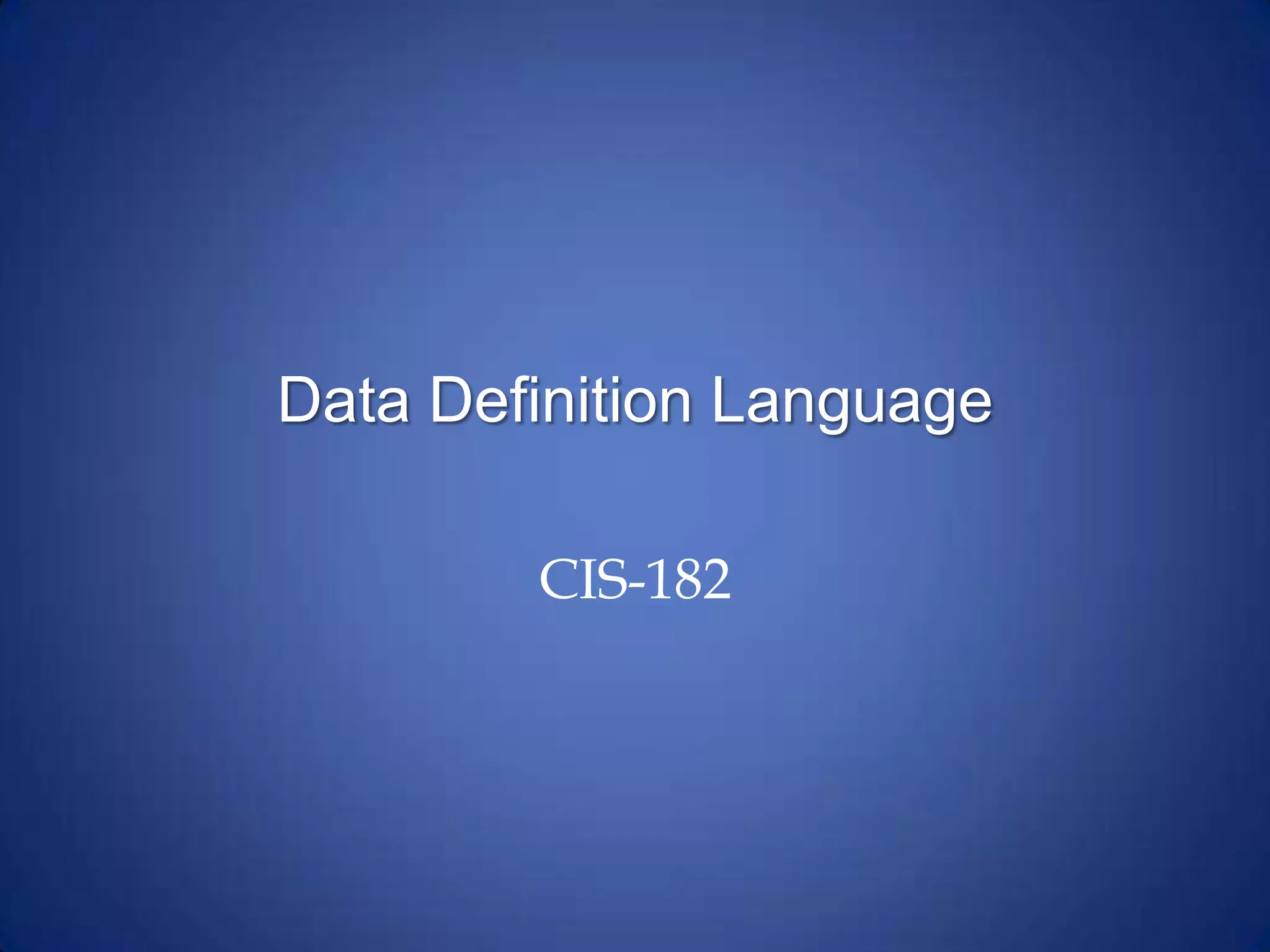 4 create database | PPTX