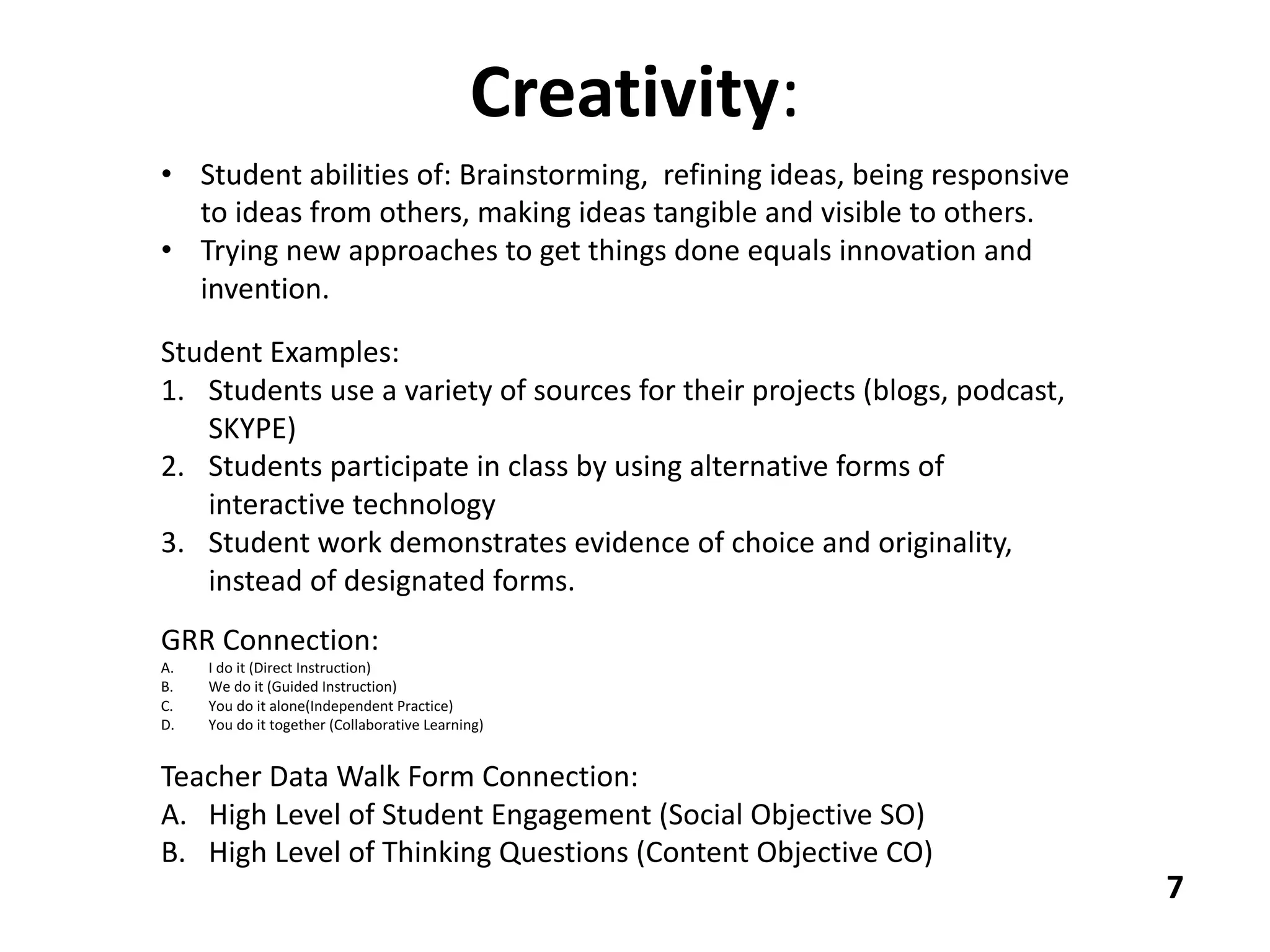Education _ The 4 C's with GRR connection | PDF