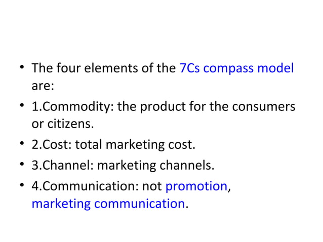 4c's & 7c's of marketing | PPT