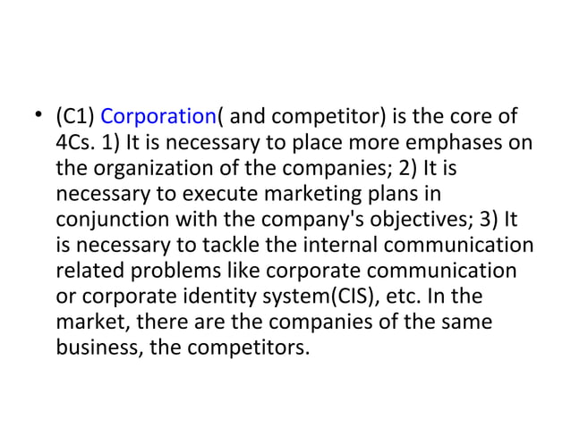 4c's & 7c's of marketing | PPT