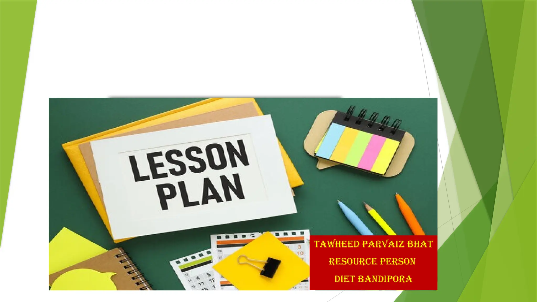4cs lesson plan designed by tawheed parvaiz bhat | PPTX