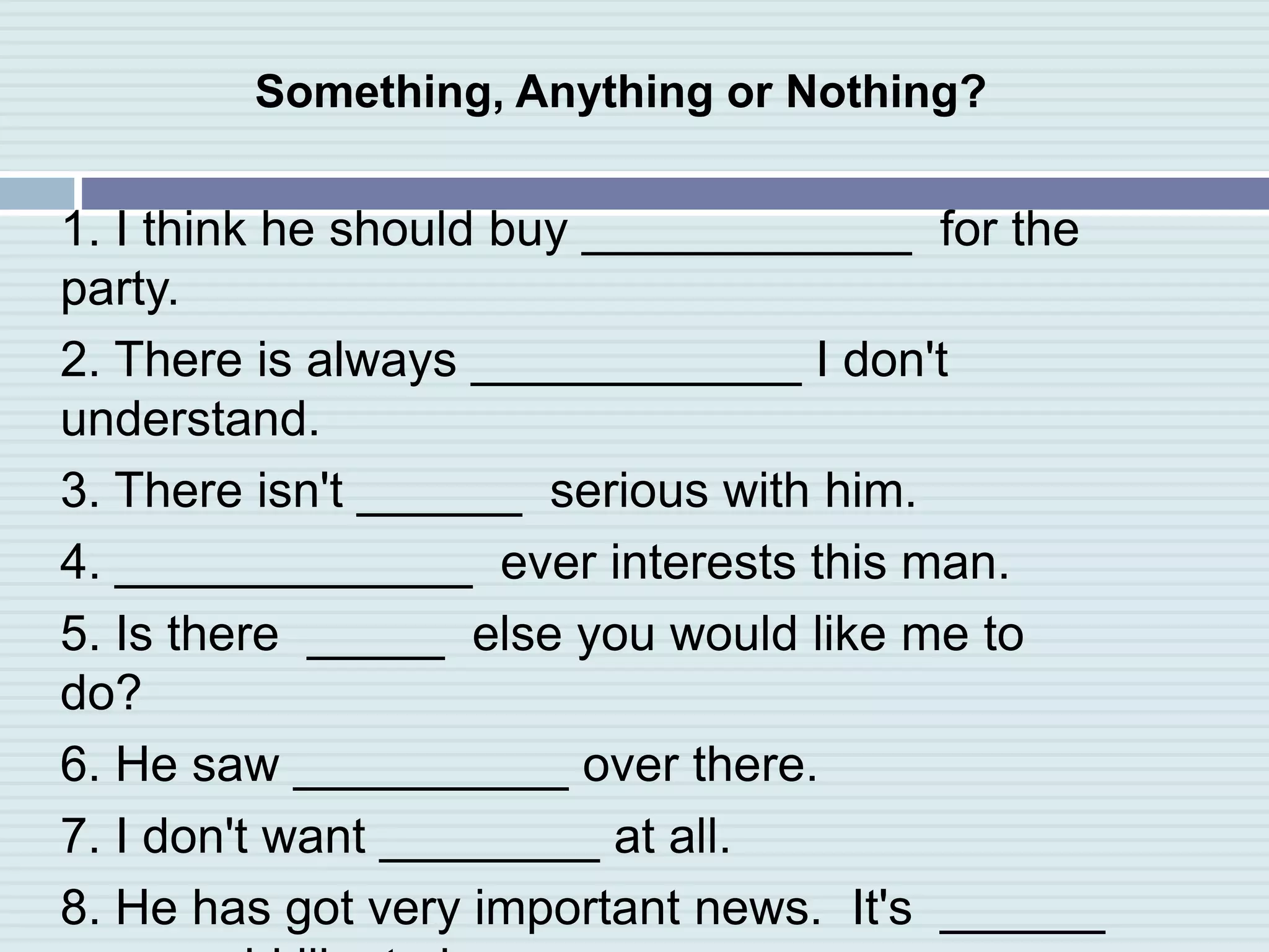 4C Something, anything, nothing | PPTX
