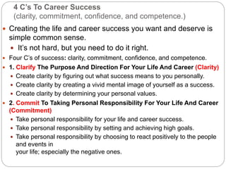 4 c’s to Career success | PPT