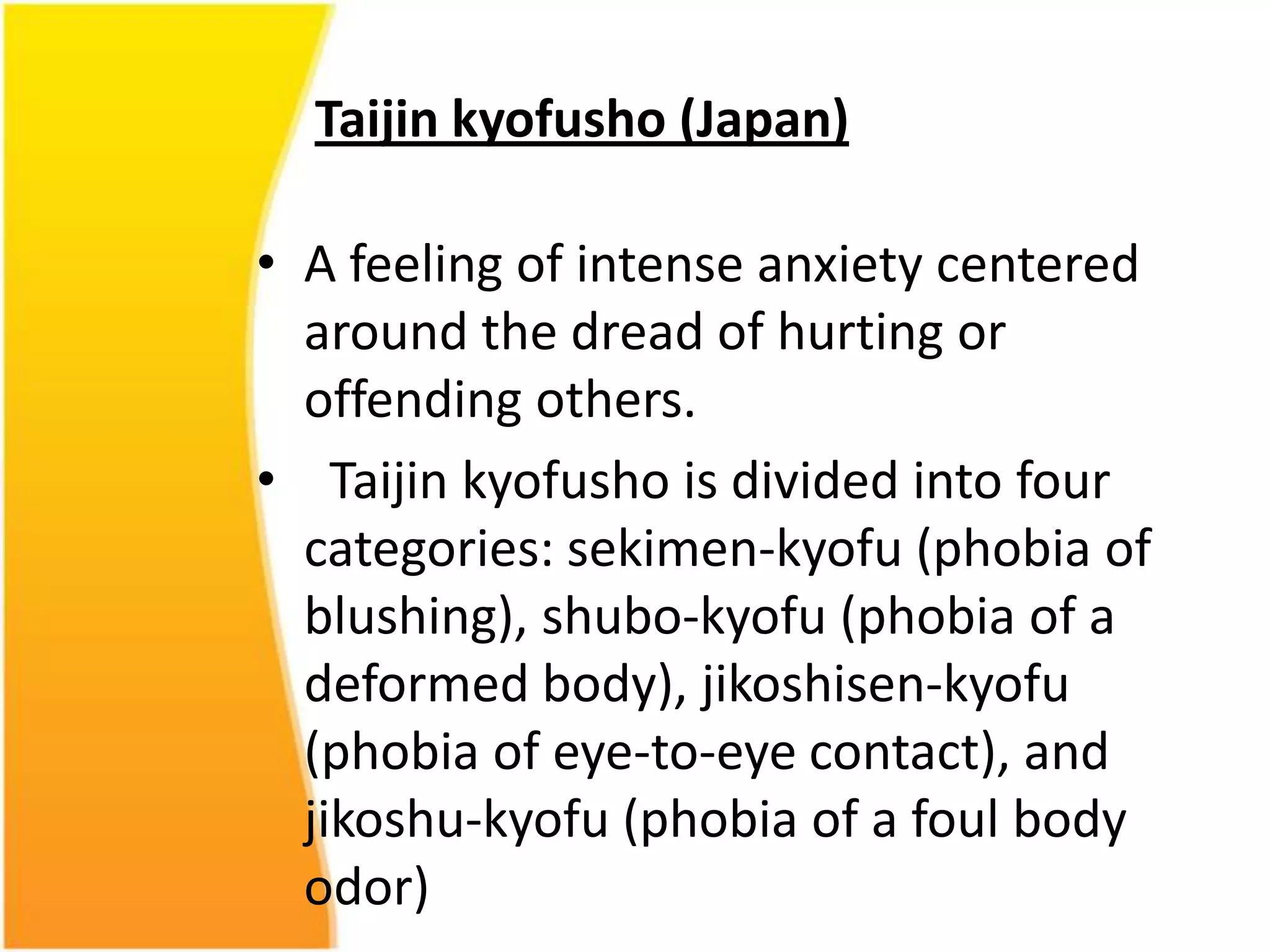 culture bound syndromes ppt | PPTX