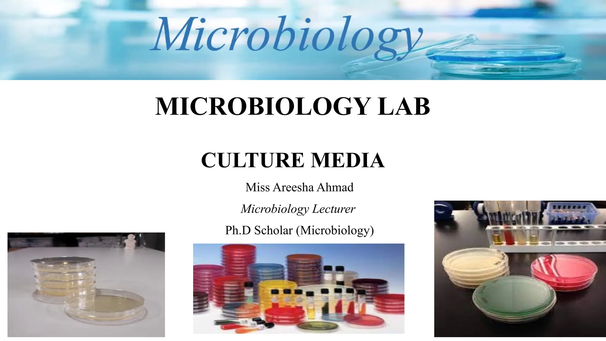 Culture Media - Microbiology for Lab Technicians | PPTX