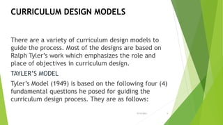 4 CURRICULUM MODELS,STAGES AND LEVELS.pptx | Educational Assessment ...