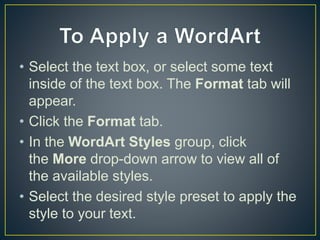 customizing shapes and other objects | PPT