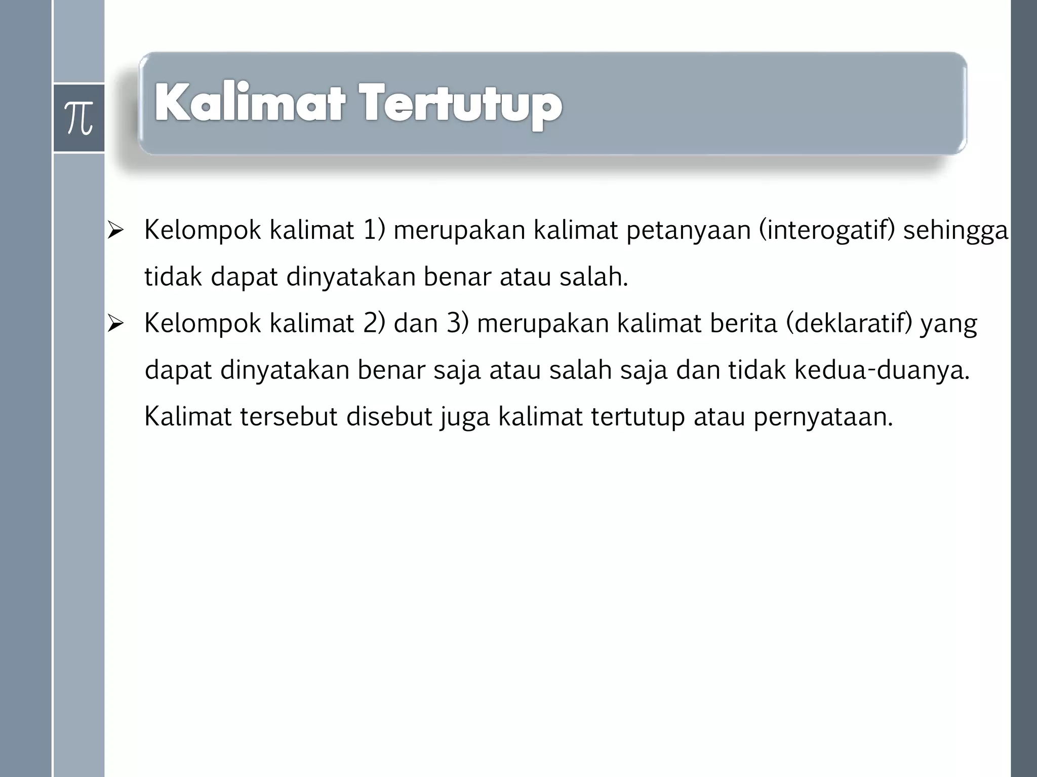 Persamaan linear satu variabel | PPTX