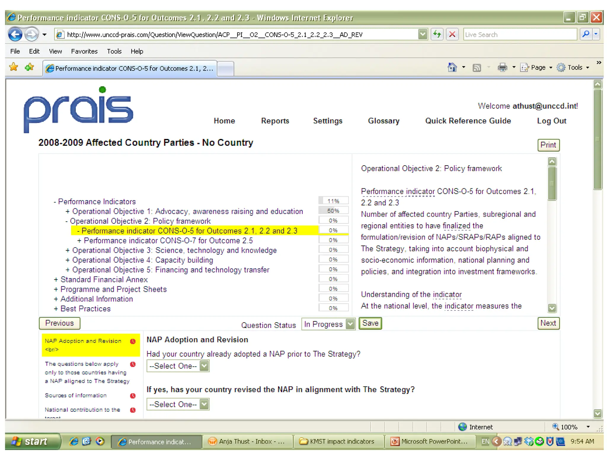 overview of unccd reporting and review.ppt