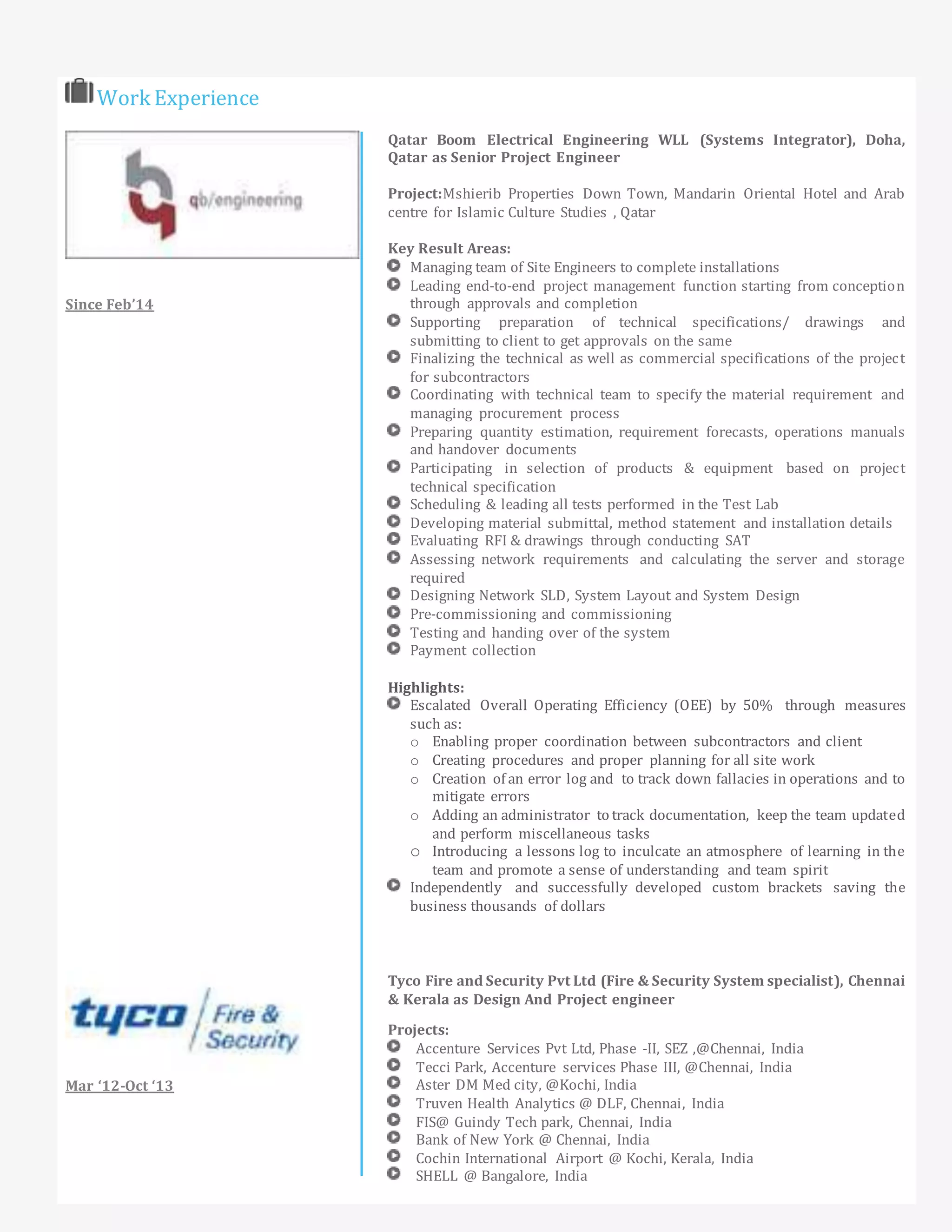 Vinoth ELV CV | DOCX