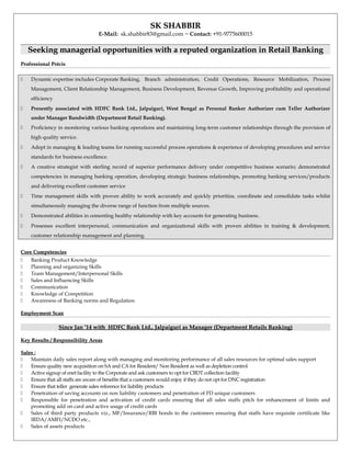 CV by Naukri HDFC | DOC