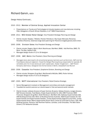 2016 Revised Resume - Richard Garvin resume | PDF