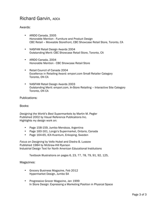 2016 Revised Resume - Richard Garvin resume | PDF