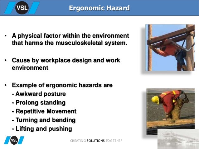 Psychological Hazards Examples
