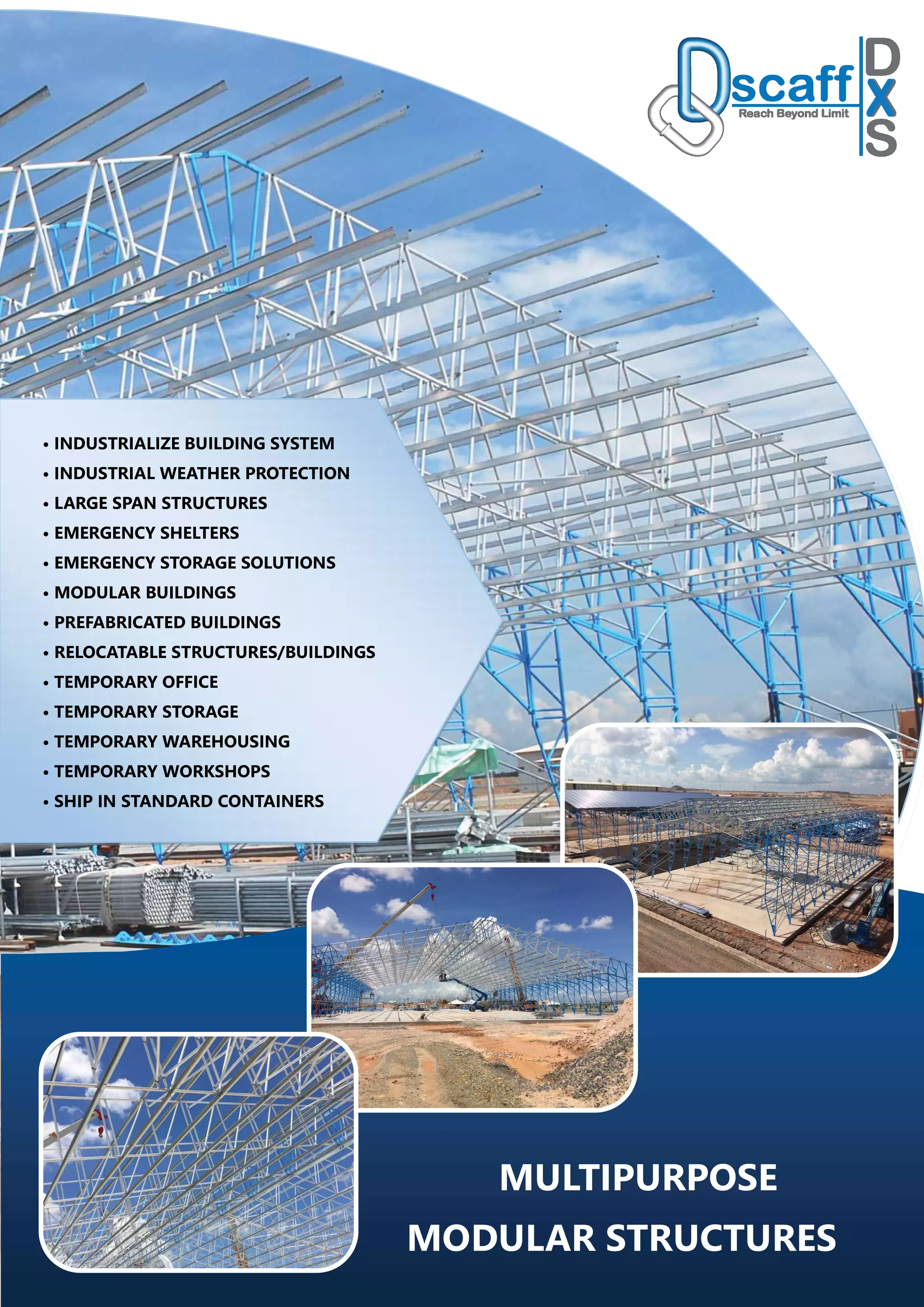 LEAFLET MULTIPURPOSE MODULAR STRUCTURES-A4 | PDF