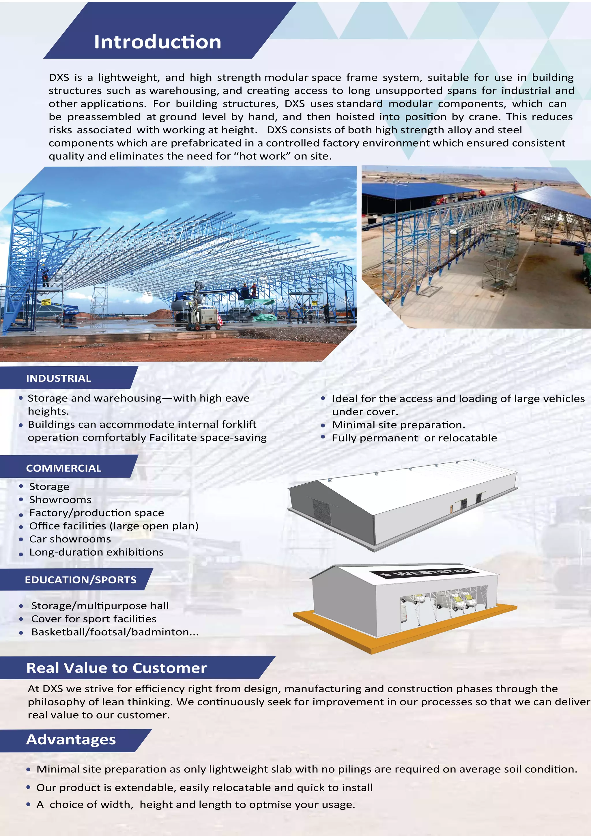 LEAFLET MULTIPURPOSE MODULAR STRUCTURES-A4 | PDF