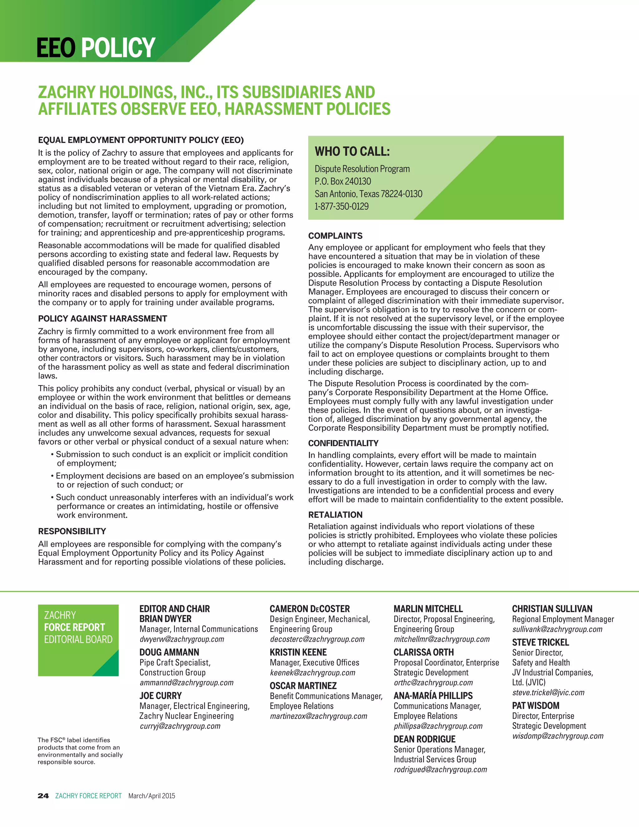 Force Report.March April 2015 | PDF