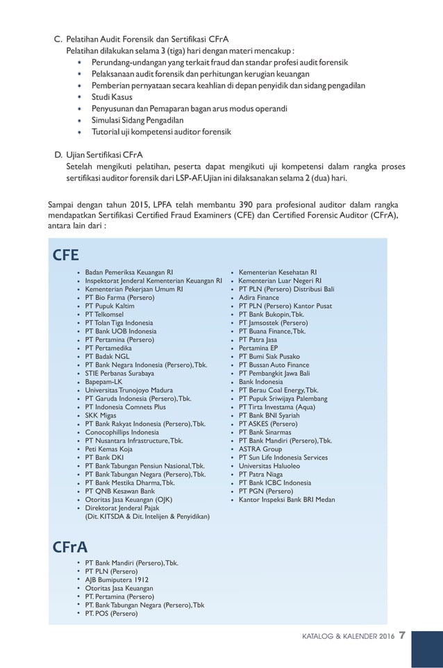 Katalog LPFA & Kalender Program 2016 | PDF