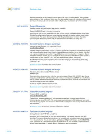 CV-Europass-20160120-ZeladaRivas-EN | PDF