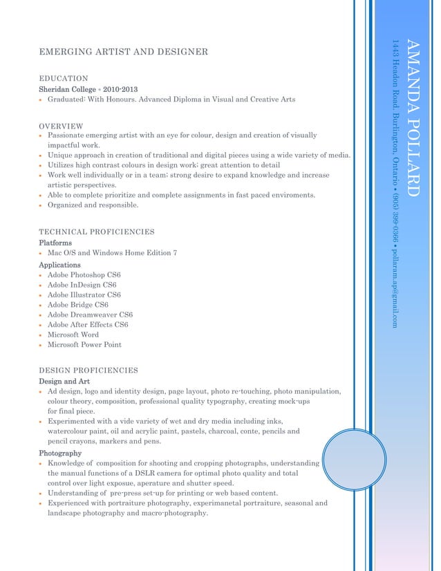 AMANDA POLLARD 2015 RESUME | PDF