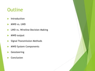 Measurement While Drilling (MWD) | PPTX