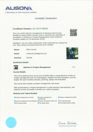 Alison Diploma | PDF