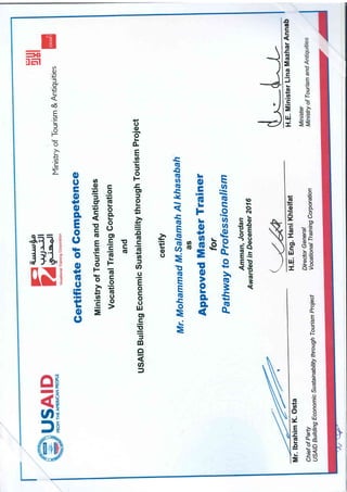 Master Trainer Certificate | PDF