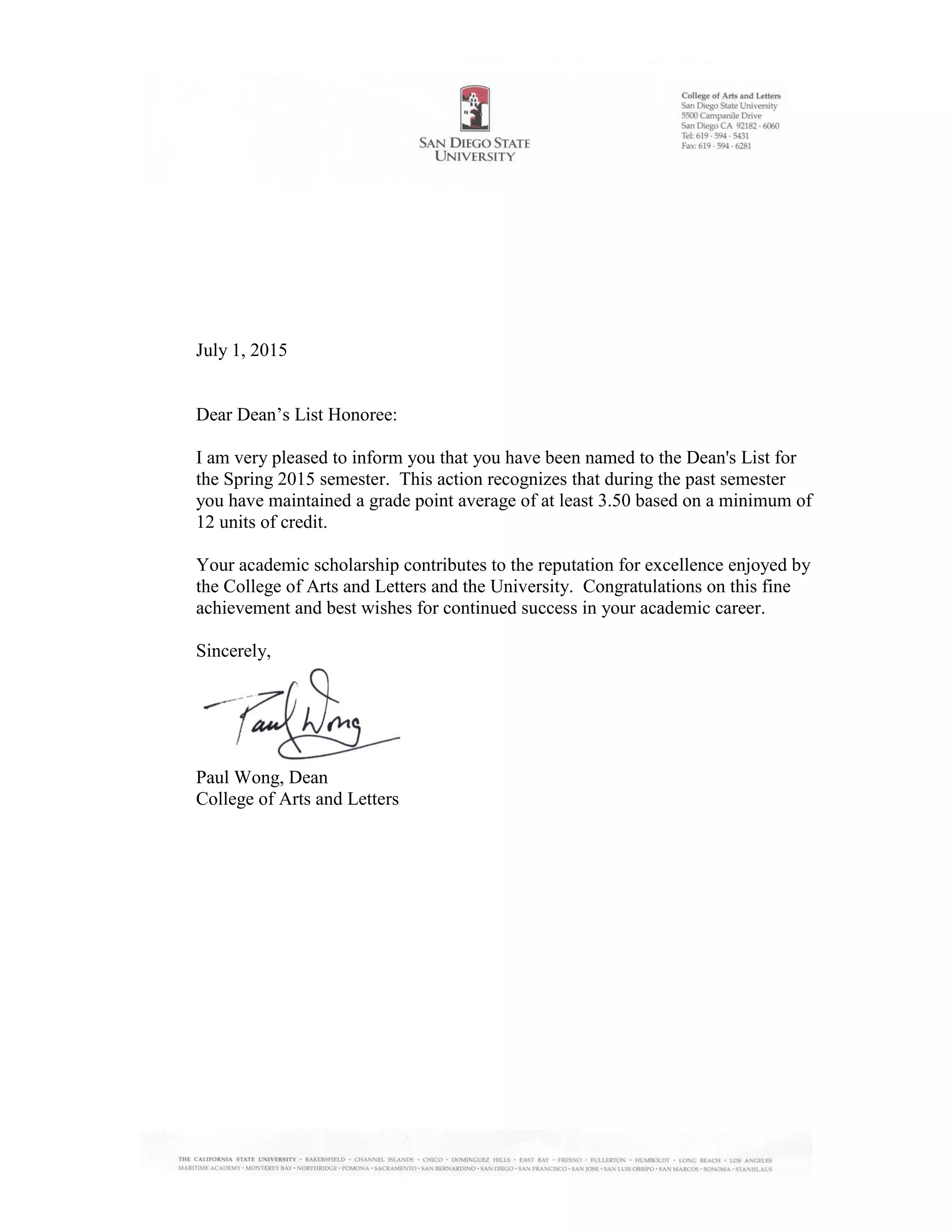 Deans_Letter_Sp2015 | PDF