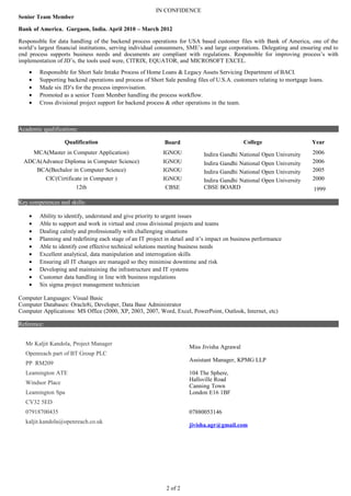 Rapinder Kaur - CV(1) | DOC