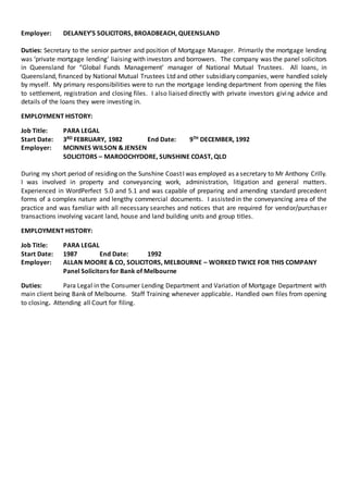 RESUME LISA JENSEN JUNE 2016 | PDF