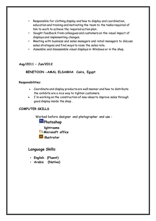 tefa c.v 2016 new retil (1) | PDF