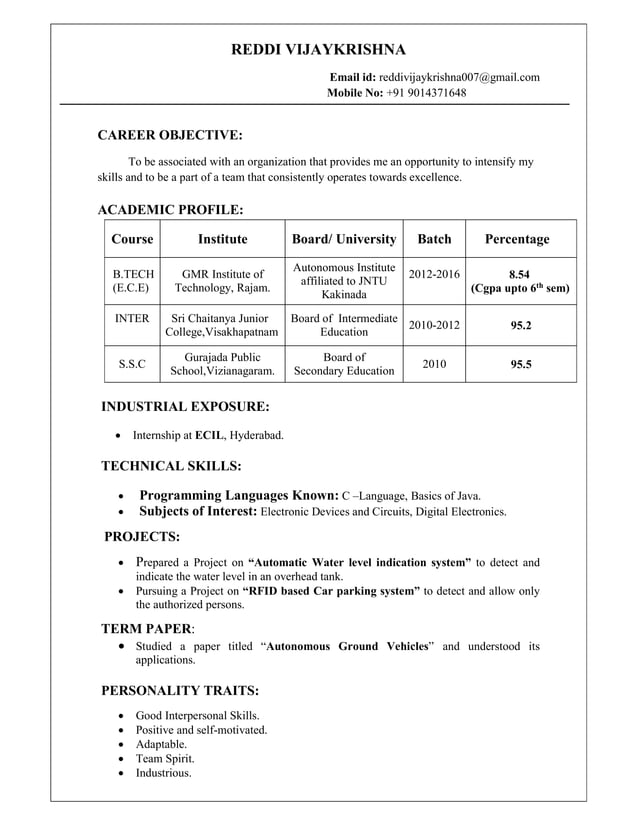vijay cv | PDF