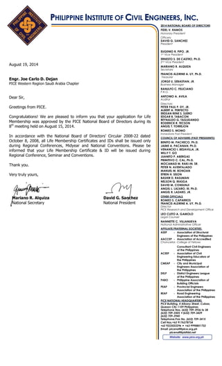 Joe Carlo C. Dejan - PICE LM Receipt | PDF