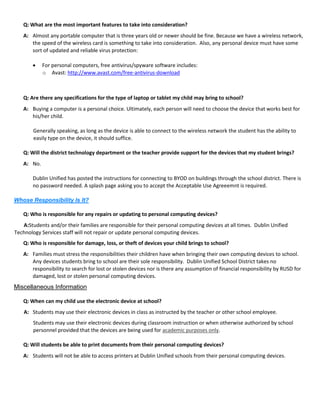 DUSD_BYOD_FAQ | PDF