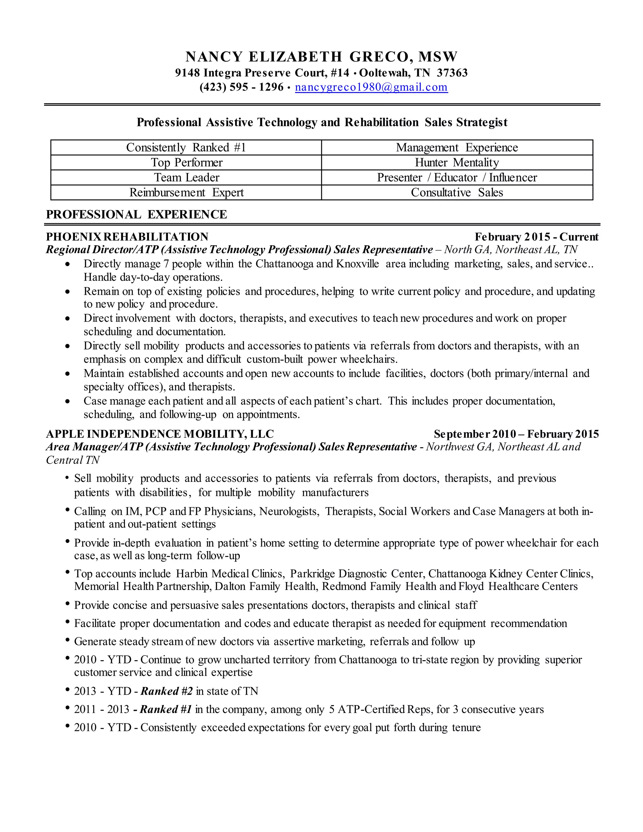 Nancy Greco Resume 032016 | DOCX