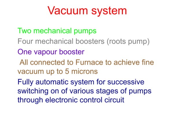 Vacuum Arc Remelting Furnaces In Midhani Ppt