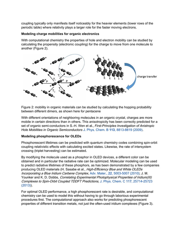 Modeling molecular properties for OLED materials | PDF