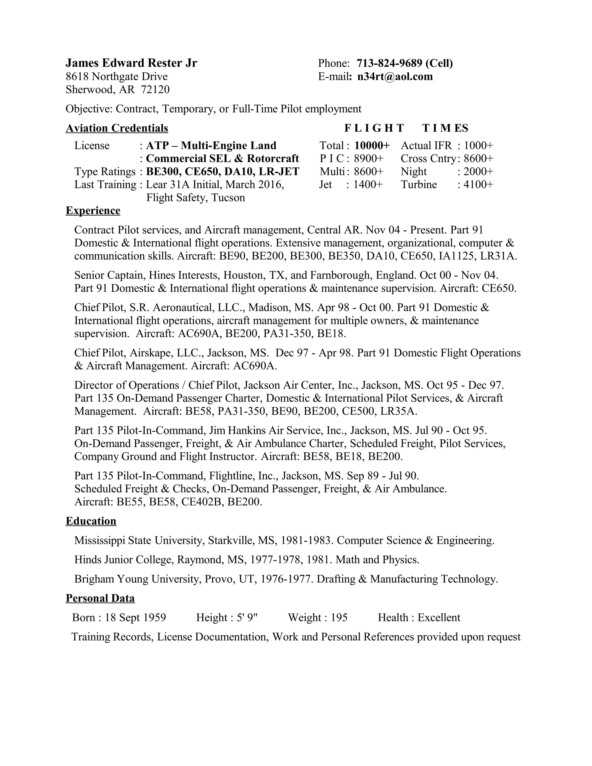 jrresume.JUN16 | PDF