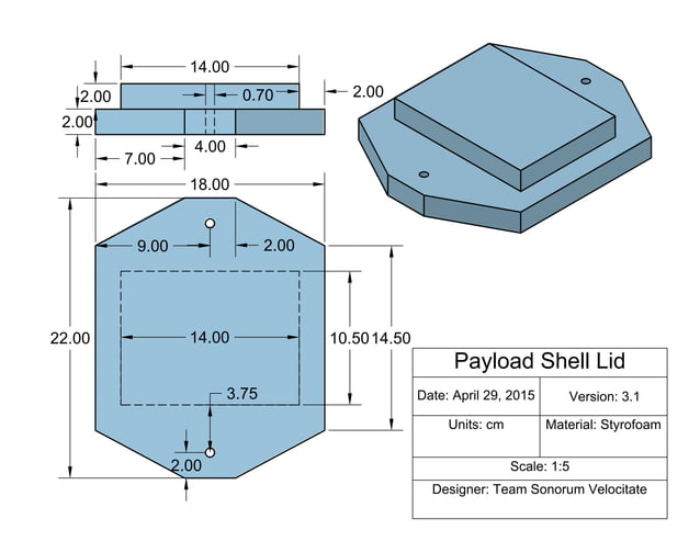 LaACES Payload Lid Version 3.1 | PDF