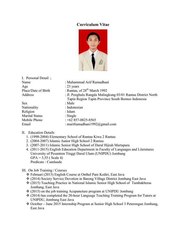 Curriculum Vitae | PDF