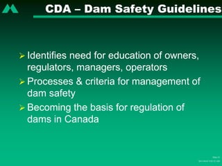 CDA 2012 - Tailings Dams | PPT