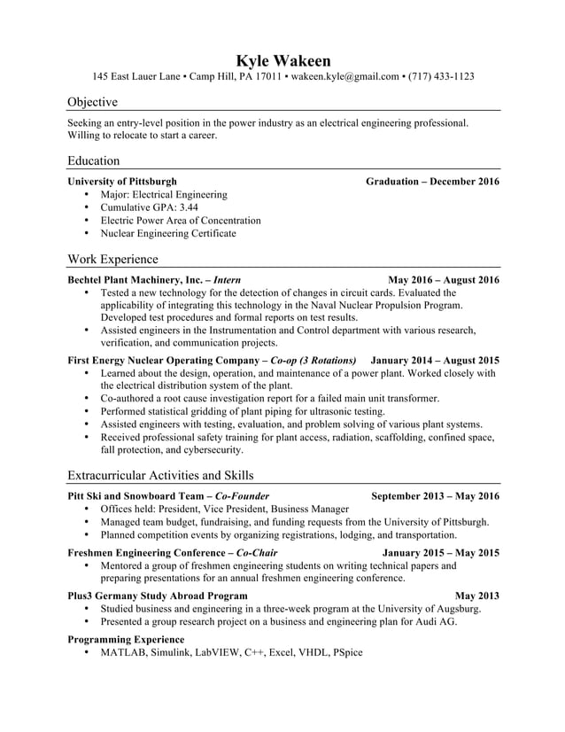 Kyle_Wakeen_Resume | PDF | Free Download
