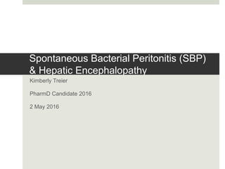 SBP and hepatic encephalopathy | PPTX