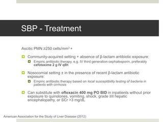 SBP and hepatic encephalopathy | PPTX