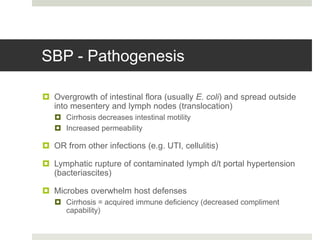 SBP and hepatic encephalopathy | PPTX
