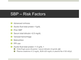 SBP and hepatic encephalopathy | PPTX