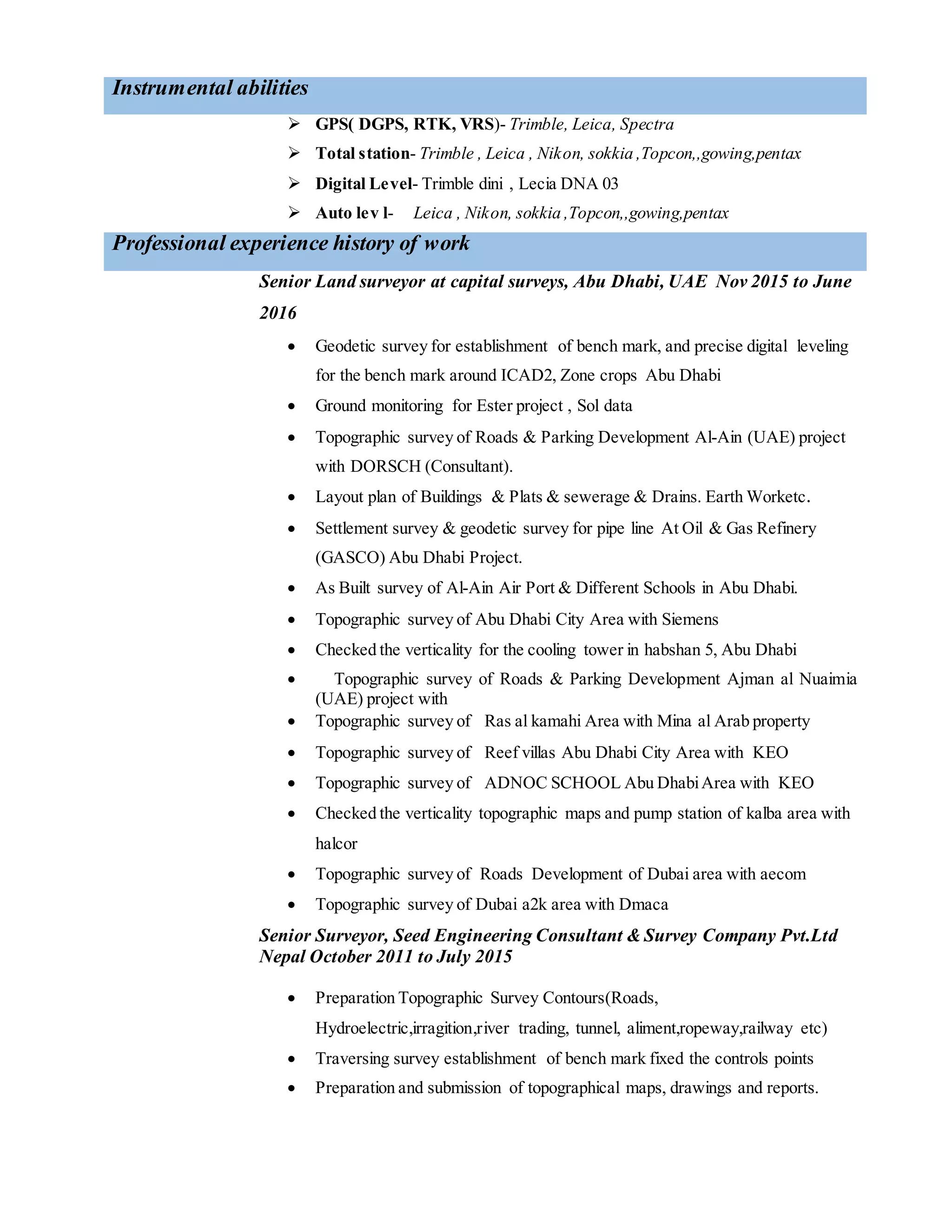 land surveyor dhiraj | PDF