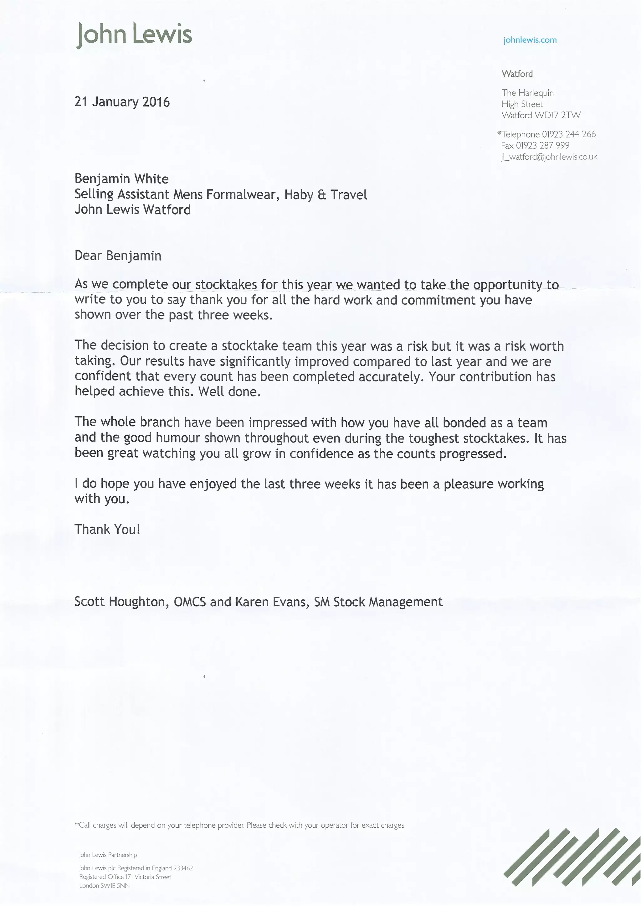 Stock Take Letter | PDF