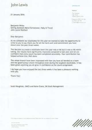 Stock Take Letter | PDF