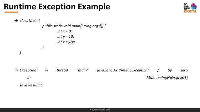 Java Exception Handling